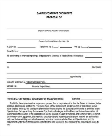 Sample Business Contract Forms - 9+ Free Documents in Word, PDF