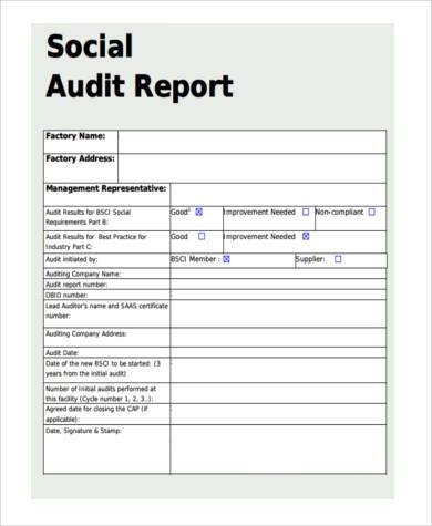 FREE 12+ Audit Report Form Samples, PDF, MS Word, Google Docs