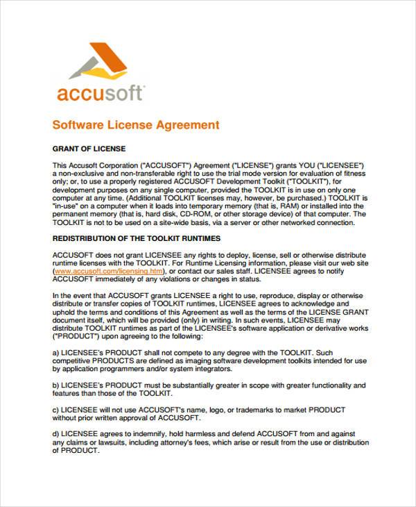FREE 10+ License Agreement Forms in PDF | MS Word