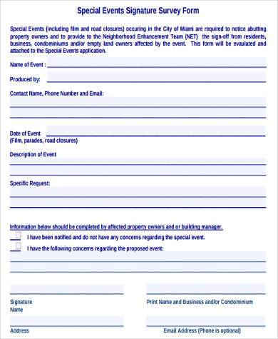 FREE 9+ Sample Event Survey Forms in PDF | Excel | MS Word