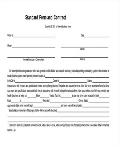 Sample Business Contract Forms - 9+ Free Documents in Word, PDF