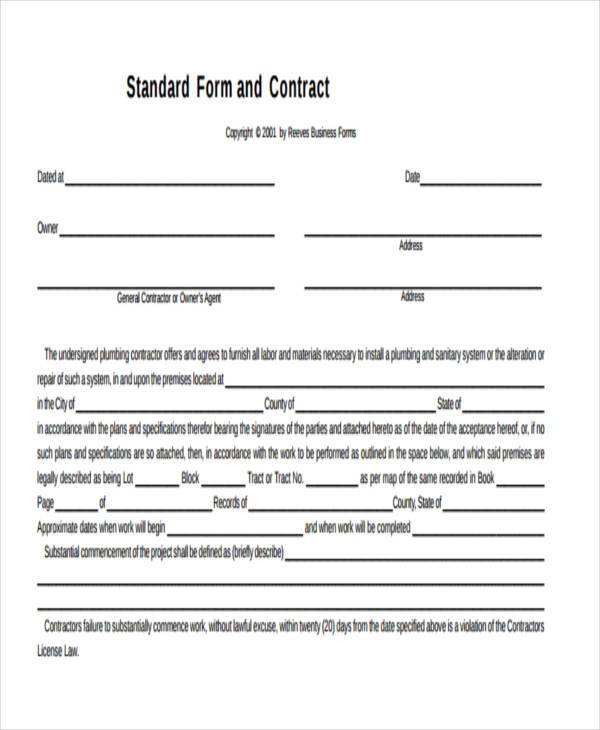 FREE 9 Sample Business Contract Forms In PDF MS Word