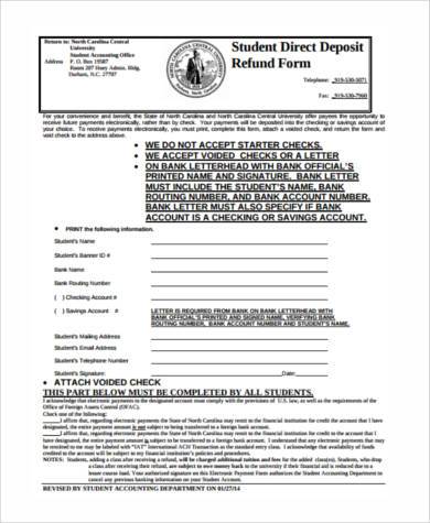 FREE 12+ Deposit Refund Form Samples, PDF, MS Word, Google Docs
