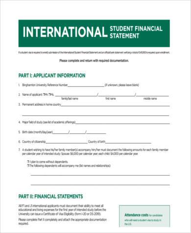 FREE 8+ Sample Student Statement Forms in PDF | MS Word