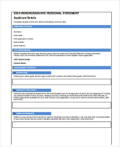 FREE 8+ Sample Student Statement Forms in PDF | MS Word