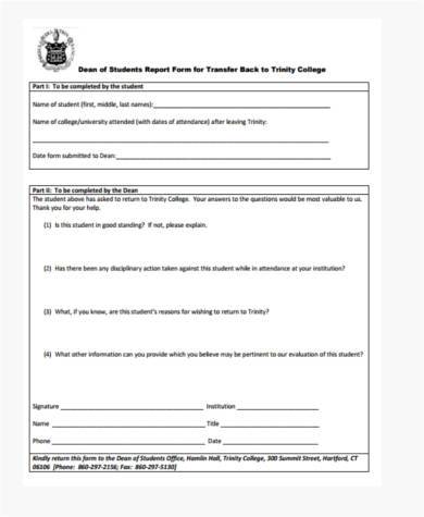 FREE 9+ Sample Student Report Forms in PDF | MS Word