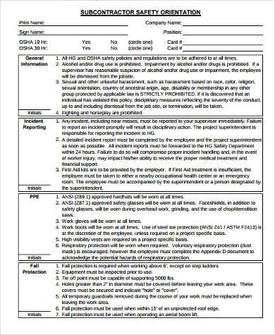 FREE 13+ Construction Safety Form Samples, PDF, MS Word, Google Docs