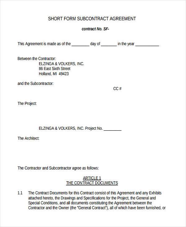 FREE 31+ Contract Agreement Sample Forms in PDF | MS Word
