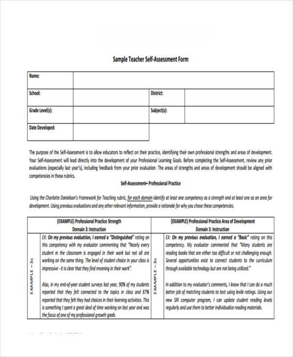 FREE 34+ Sample Assessment Forms & Samples in PDF
