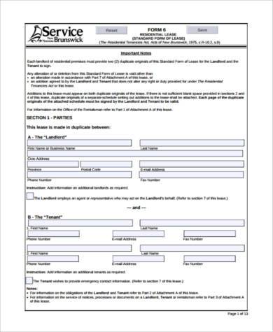 FREE 9+ Sample Tenant Agreement Forms in PDF | MS Word