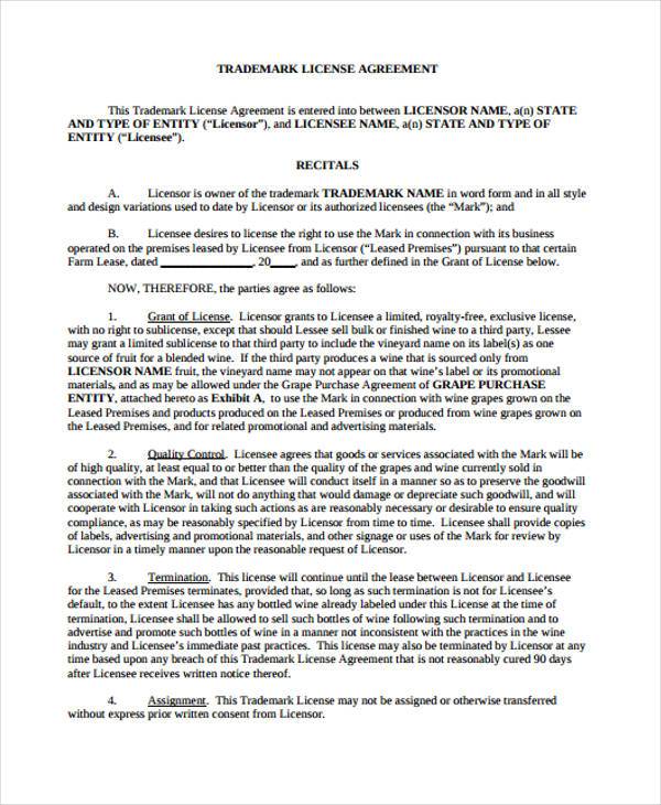FREE 10+ License Agreement Forms in PDF | MS Word