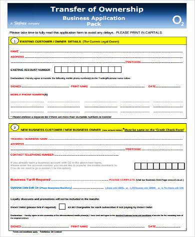 FREE 12+ Transfer of Ownership Form Samples, PDF, MS Word, Google Docs