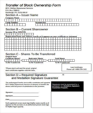 FREE 12+ Transfer of Ownership Form Samples, PDF, MS Word, Google Docs