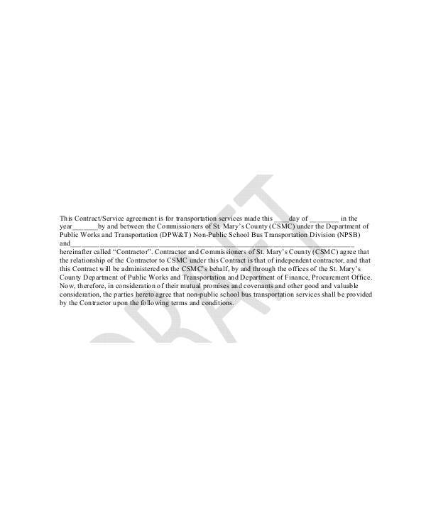 FREE 12+ Transportation Contract Form Samples, PDF, MS Word, Google Docs