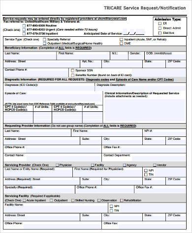 FREE 12+ Service Request Form Samples, PDF, MS Word, Google Docs