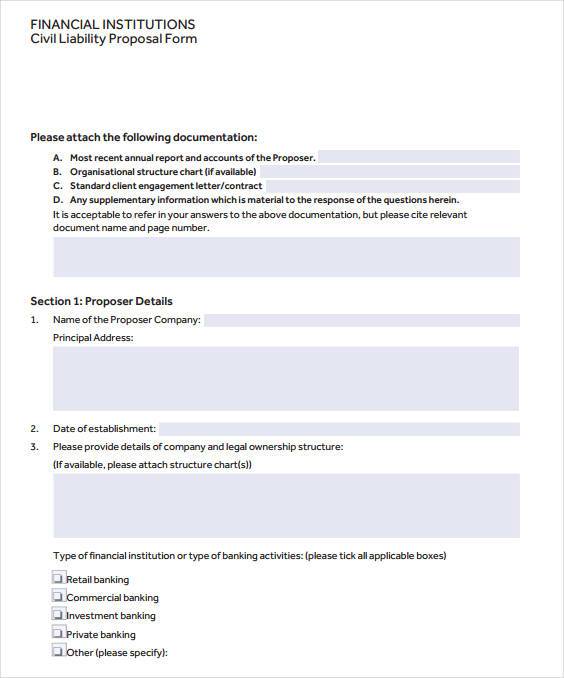 FREE 10+ Finance Proposal Forms in PDF | MS Word