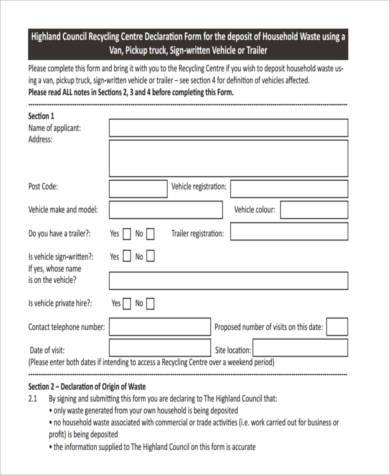 FREE 8+ Sample Vehicle Deposit Forms in PDF | MS Word