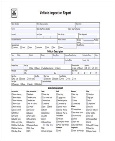 FREE 9+ Sample Inspection Report Forms in PDF | MS Word