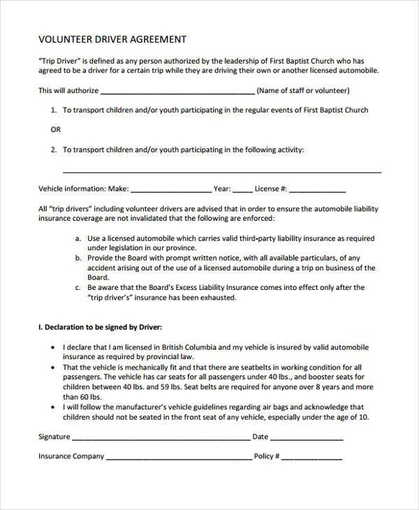 FREE 10+ Volunteer Agreement Forms in PDF | MS Word