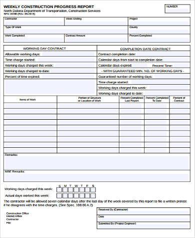 FREE 15+ Construction Report Form Samples, PDF, MS Word, Google Docs, Pages