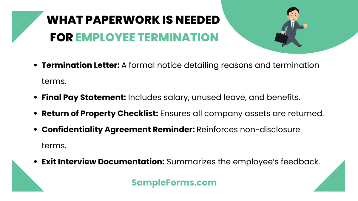FREE 12+ Employee Termination Form Samples, PDF, MS Word, Google Docs