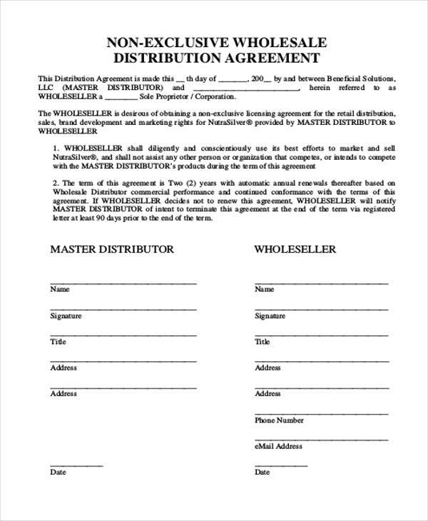 FREE 14+ Distribution Agreement Form Samples, PDF, MS Word, Google Docs