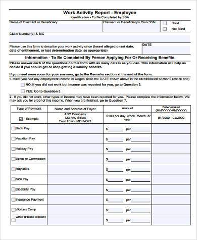 FREE 13+ Activity Report Form Samples, PDF, MS Word, Google Docs, Apple ...