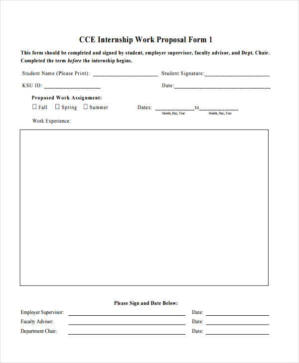 FREE 41+ Proposal Form Samples, PDF, MS Word, Google Docs, Excel
