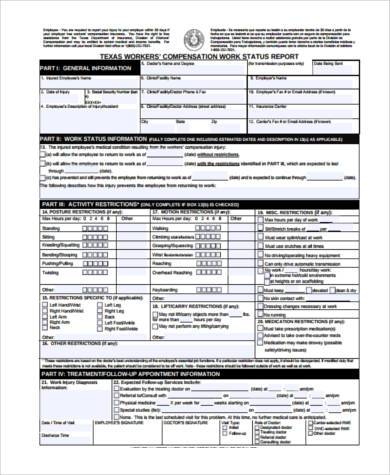 FREE 9+ Sample Status Report Forms in PDF | MS Word