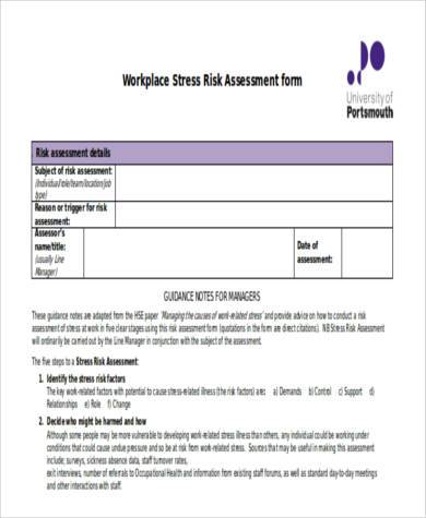 FREE 32+ Sample Risk Assessment Forms in PDF | MS Word | MS Excel