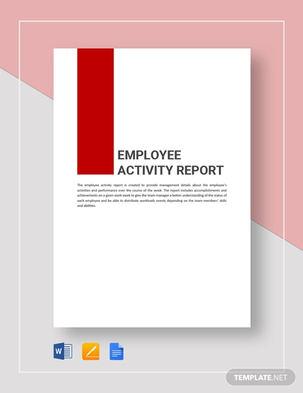 FREE 13+ Activity Report Form Samples, PDF, MS Word, Google Docs, Apple ...