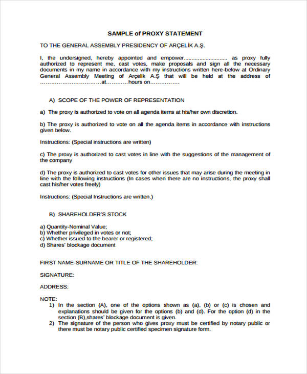 FREE 42+ Statement Form Samples, PDF, MS Word, Google Docs, Excel