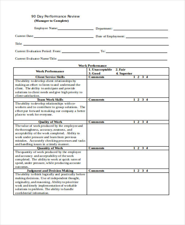 FREE 25 Review Forms In MS Word