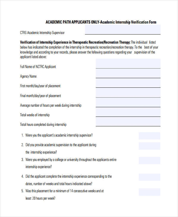 FREE 40+ Verification Form Samples, PDF, MS Word, Google Docs