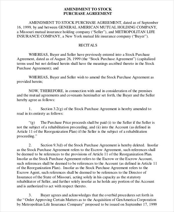 FREE 12+ Stock Purchase Agreement Forms in PDF | MS Word