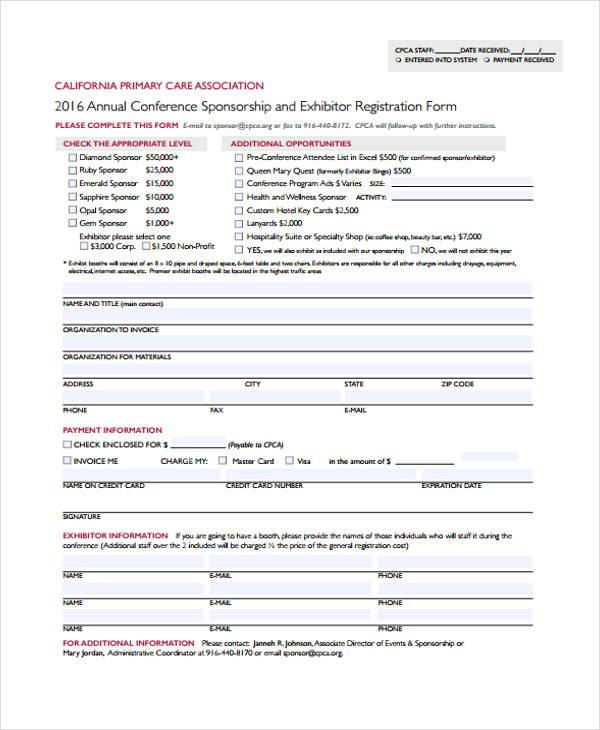 FREE 24+ Conference Registration Forms in PDF | Excel | MS Word