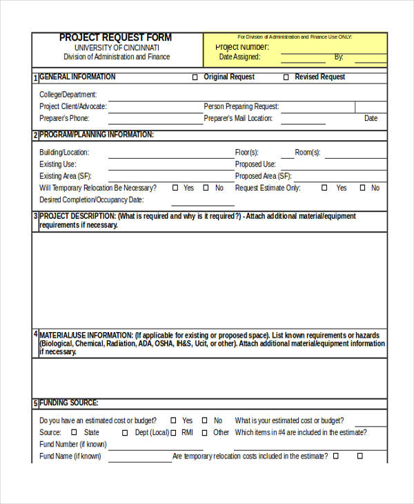 FREE 40+ Request Forms in Excel