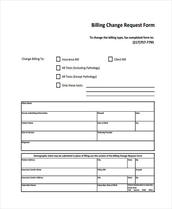 FREE 34+ Change Form Templates in PDF | MS Word | Excel