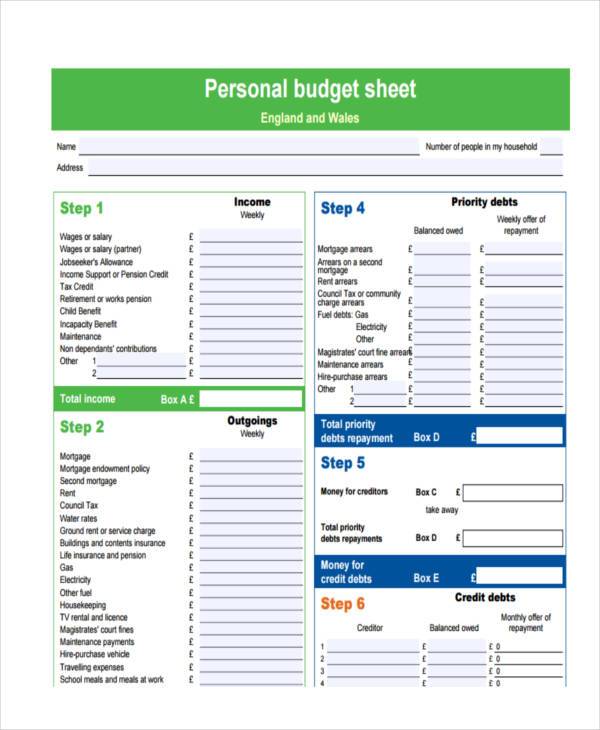 FREE 46+ Budget Forms in PDF | MS Word | Excel
