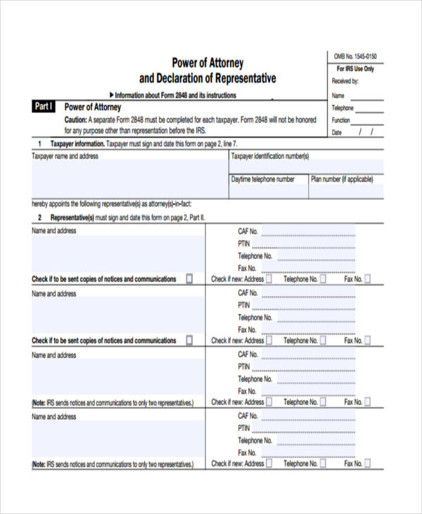FREE 24+ Printable Power of Attorney Forms in PDF | MS Word
