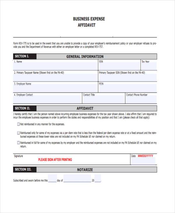 FREE 44+ Expense Forms in PDF | MS Word | Excel