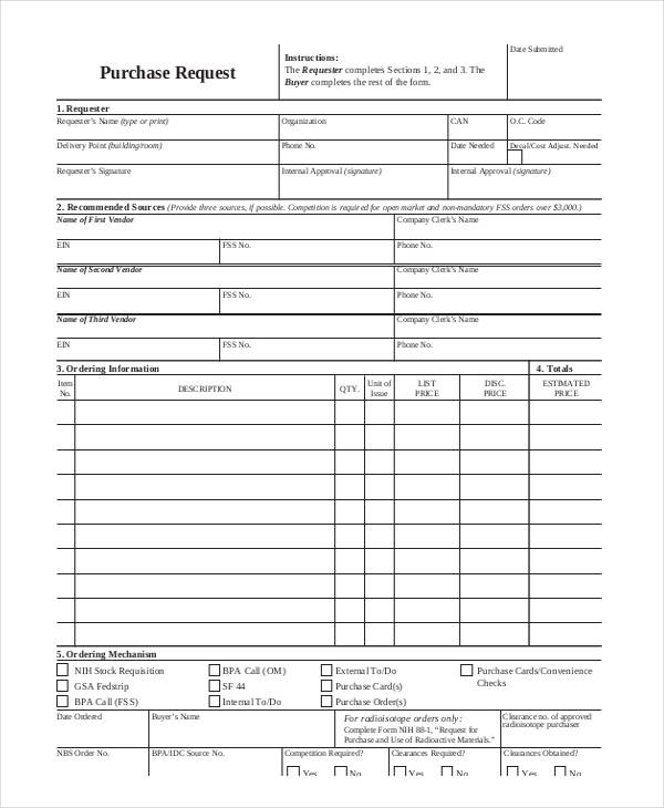FREE 12+ Sample Business Request Forms in PDF | MS Word | Excel