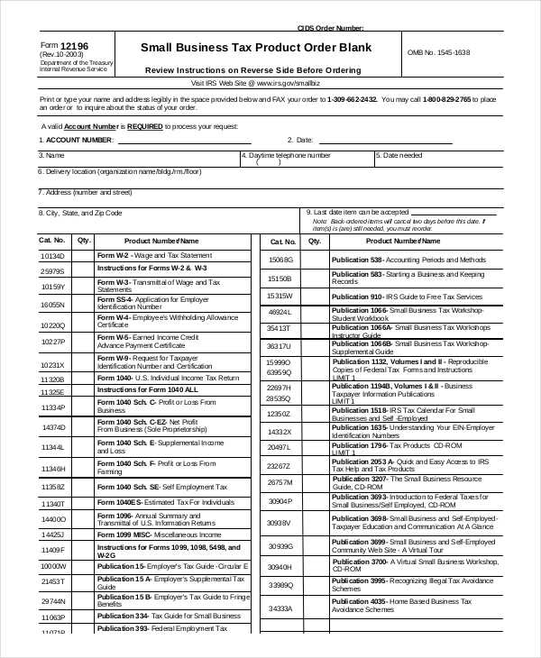 FREE 10+ Business Order Forms in PDF | MS Word | Excel