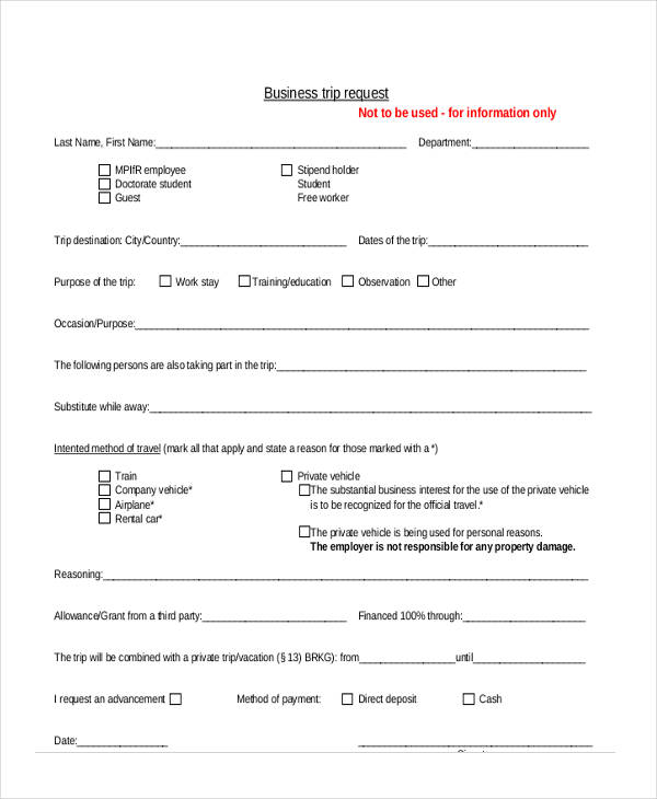 FREE 12+ Sample Business Request Forms in PDF | MS Word | Excel