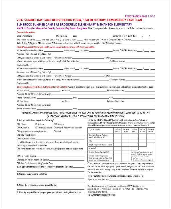 FREE 38+ Emergency Contact Form Samples, PDF, MS Word, Google Docs, Excel