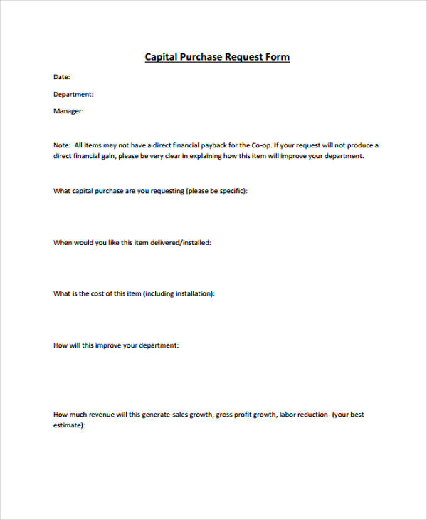 FREE 52+ Request Form Samples, PDF, MS Word, Google Docs, Excel