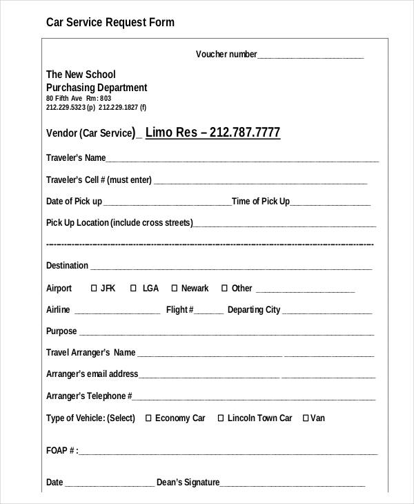 FREE 37+ Service Forms in PDF | Excel | MS Word