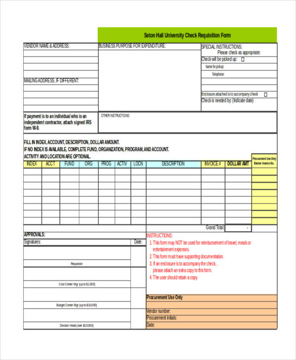FREE 27+ Requisition Forms in Excel