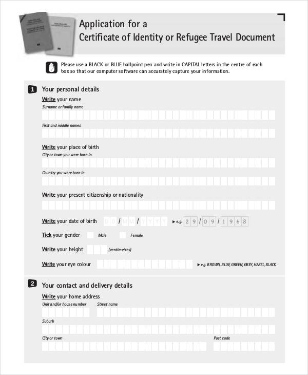 FREE 16+ Certificate Application Form Samples, PDF, MS Word, Google ...