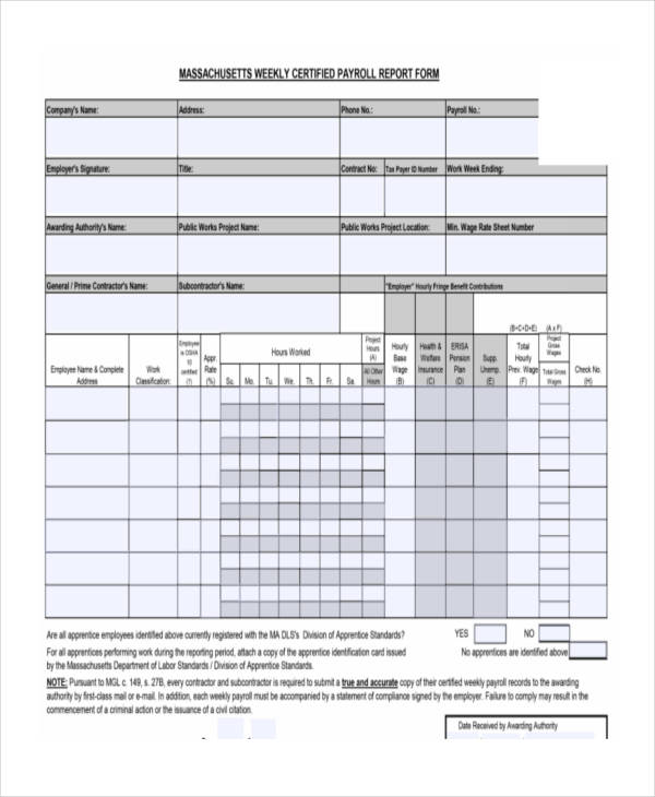 FREE 42+ Sample Payroll Forms in PDF | Excel | MS Word